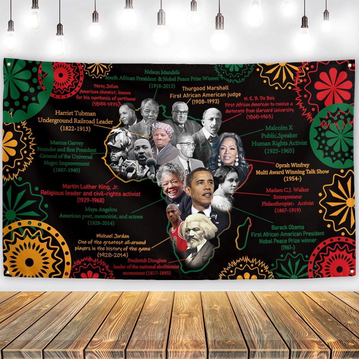 Amazon.com : Black History Month Backdrop African American History ...