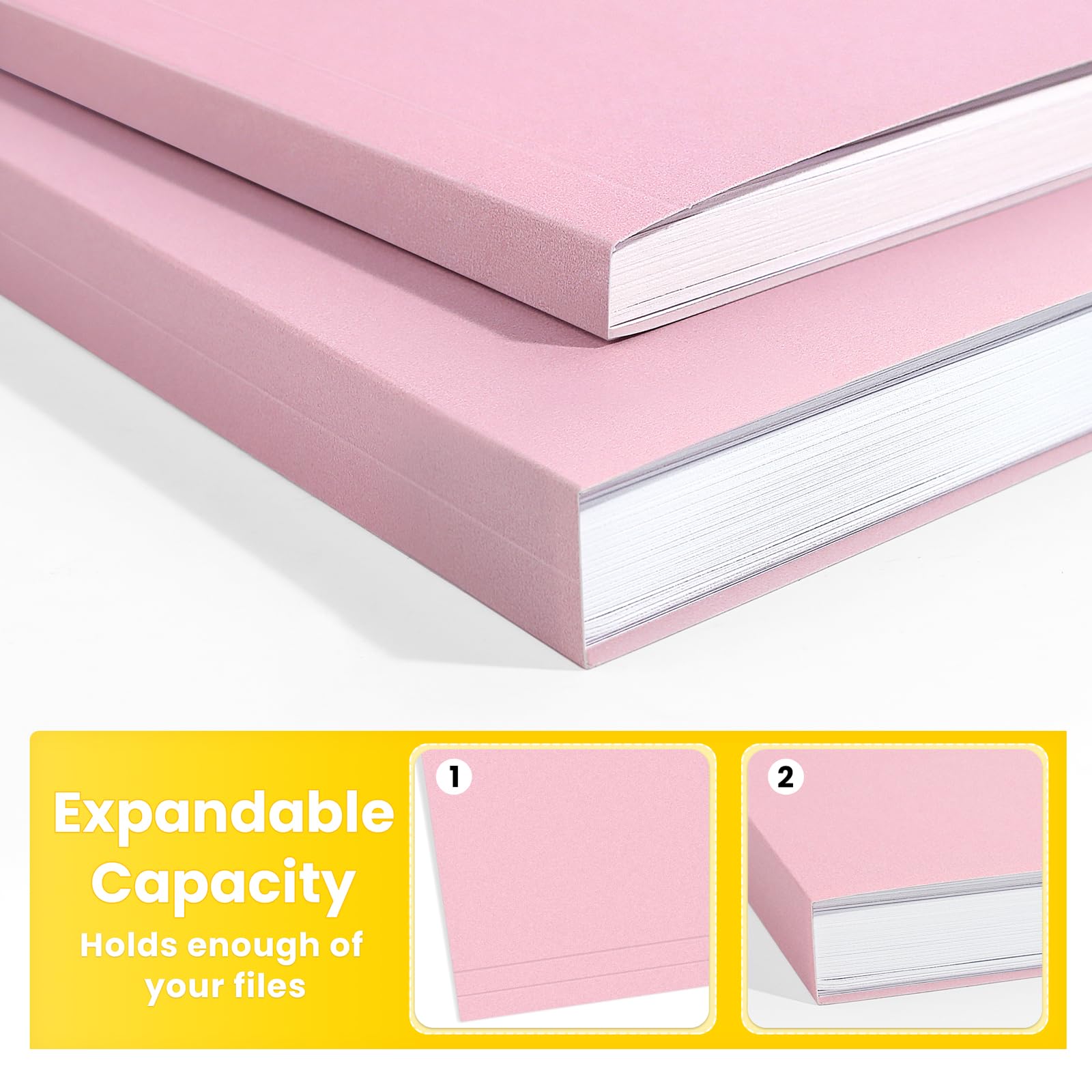 Snapklik.com : File Folders, 30 Pack Manilla Folders 8.5 X 11, Colored ...