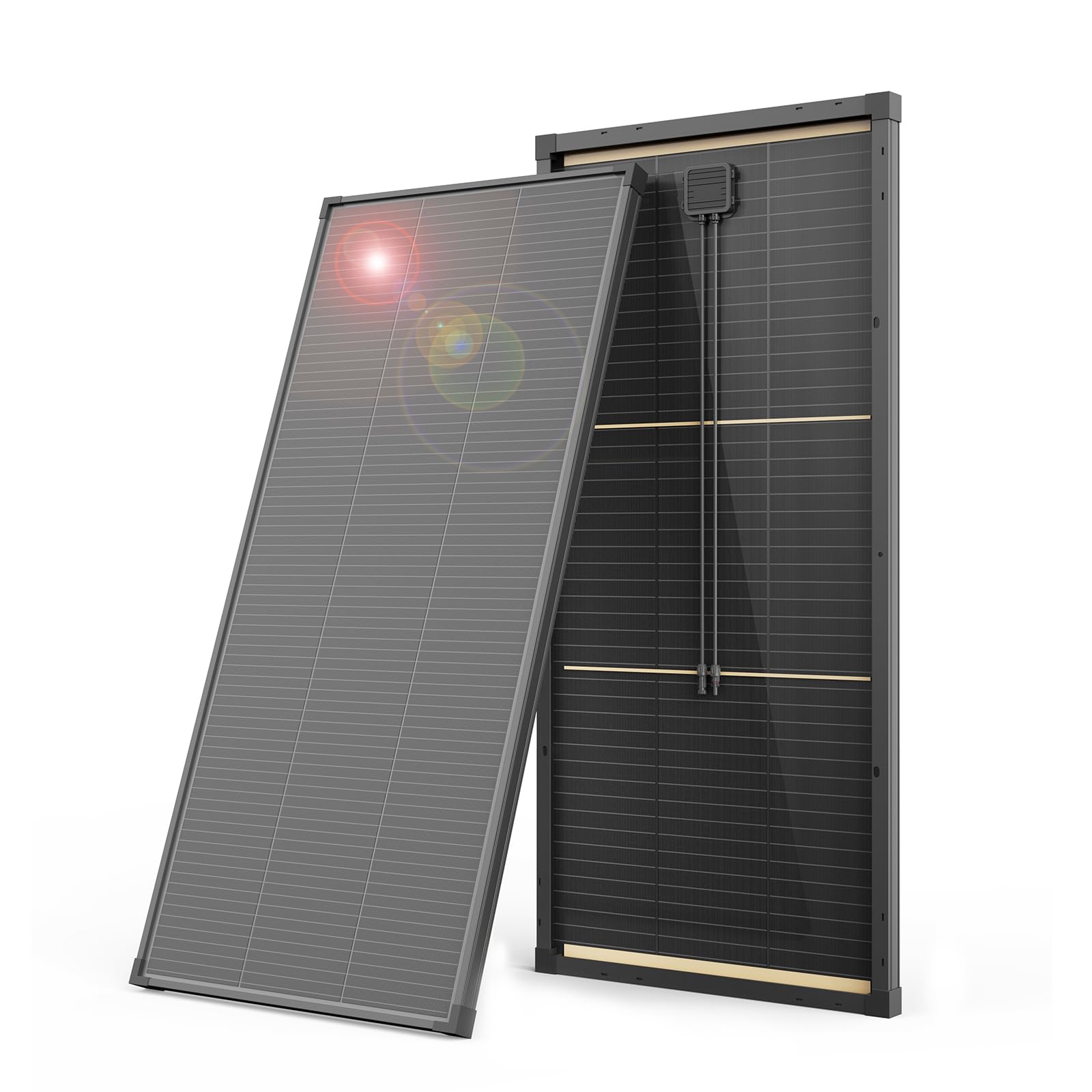 FivstaSola Bifacial 130 Watt Solar Panel, 12V 130W Monocrystalline ...