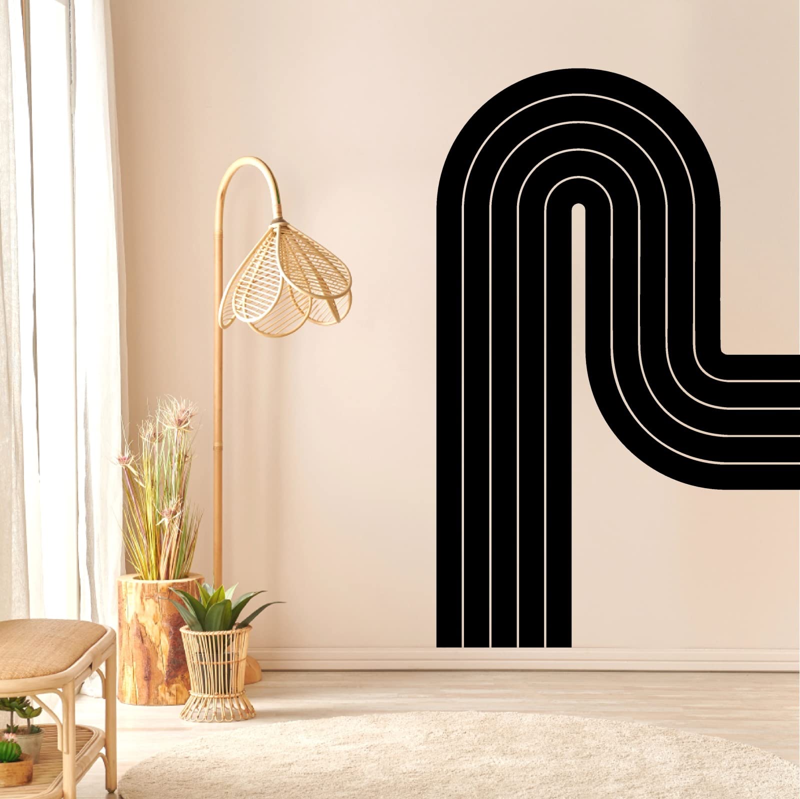 Amazon.com: Kazova Stripe Arch Wall Decal Large Arch Wall Sticker ...