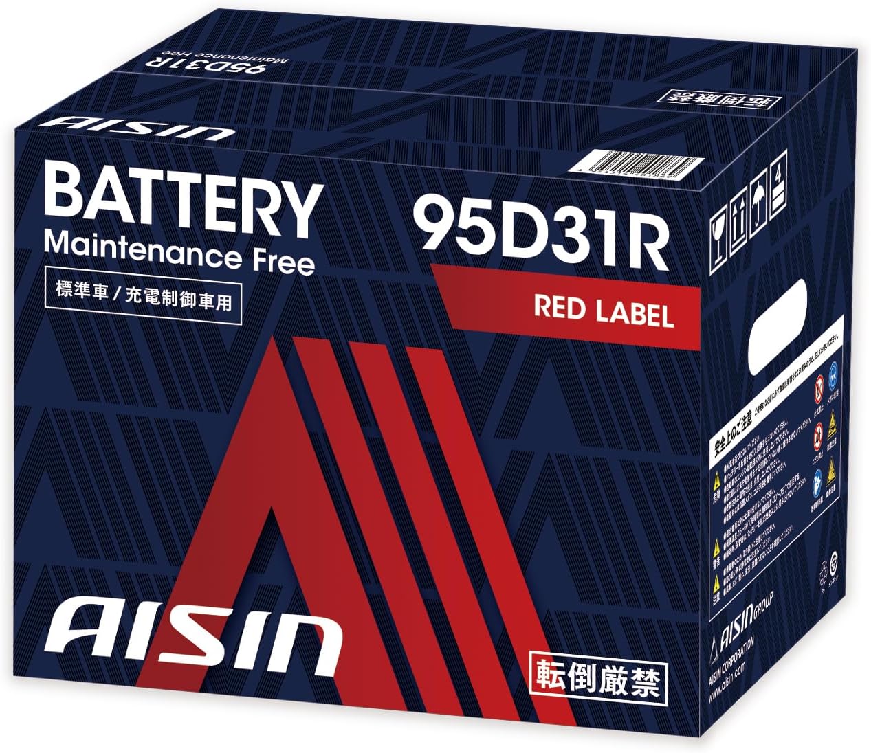 Amazon.co.jp: アイシン(AISIN) 車用 バッテリー 95D31R 標準車/充電制御車対応 RED LABEL BTRAZ ...