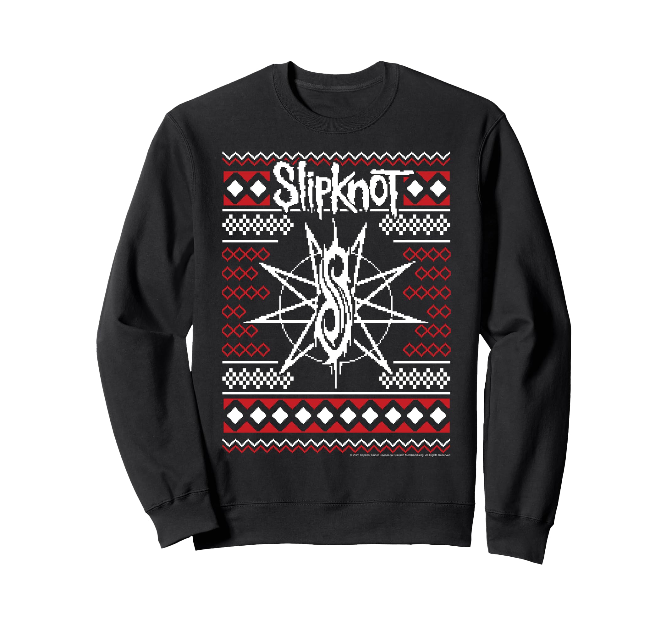 Slipknot Christmas Holiday Ugly X-Mas Sweater by Rock Off Sweatshirt ...