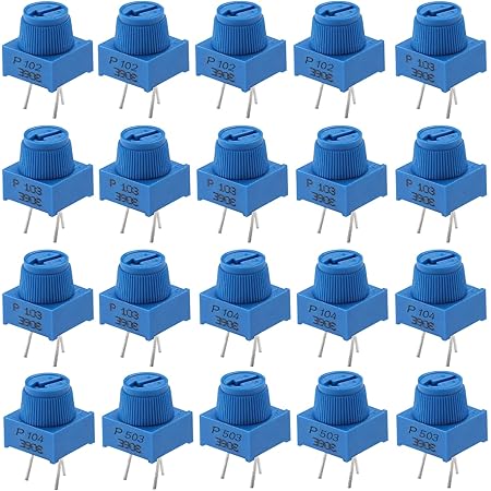 Amazon.com: MCIGICM (10 Pcs) 10K Ohm Breadboard Trim Potentiometer kit ...
