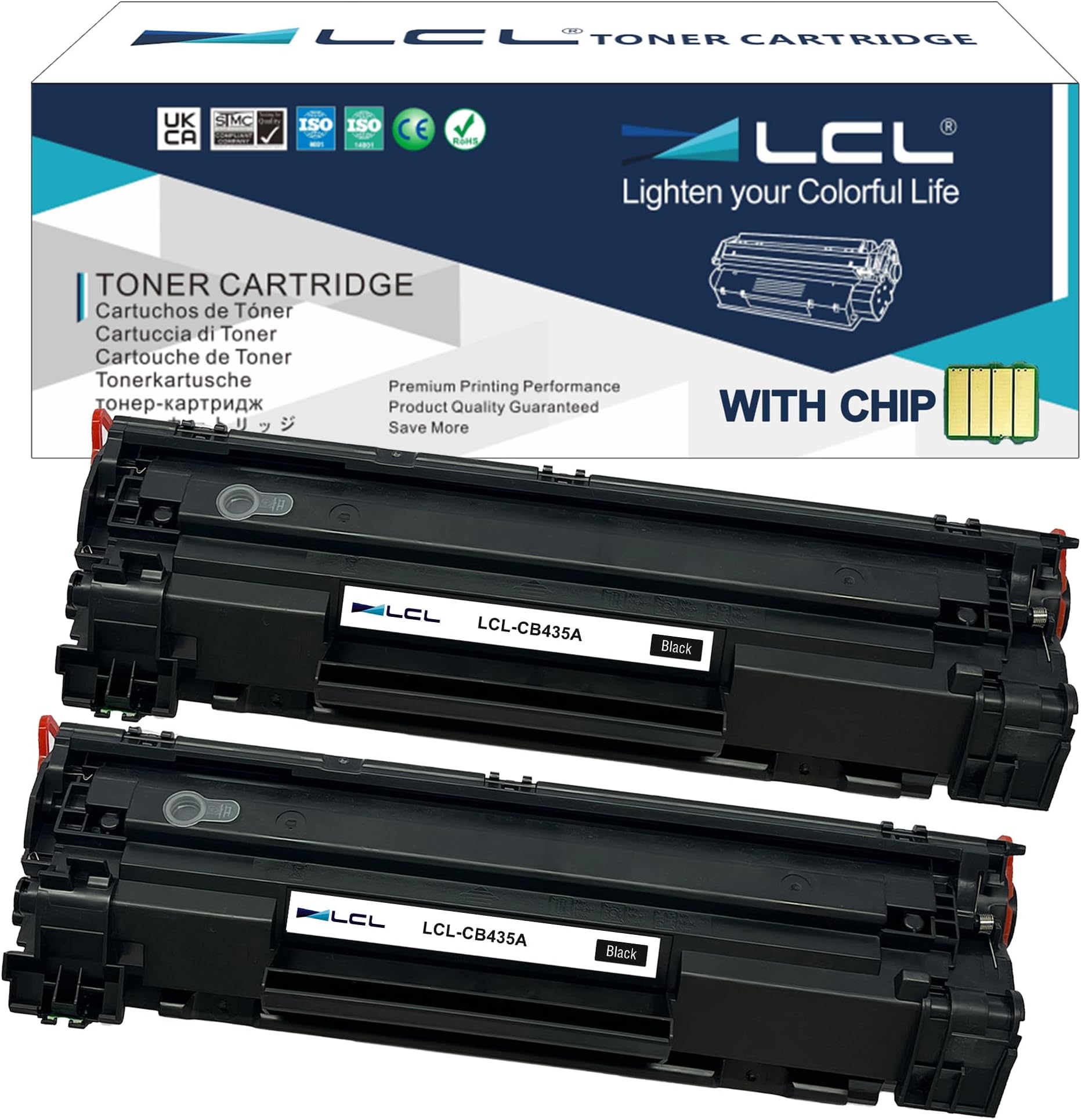 Amazon.com: LCL Compatible Toner Cartridge Replacement for HP 35A ...