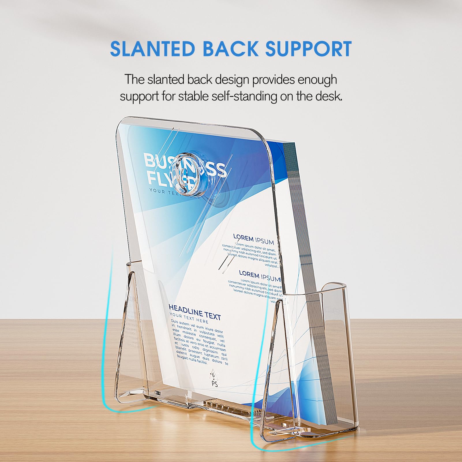 Snapklik.com : Brochure Holder 6 X 8 Inch, Acrylic Flyer Holder Stand ...
