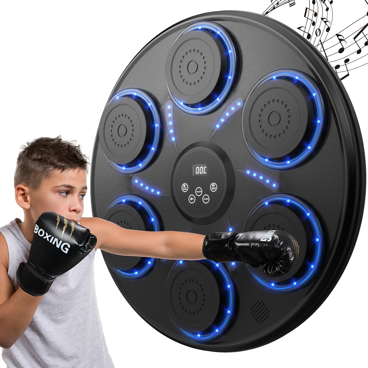 Music Boxing Machine with Boxing Gloves, Boxing Machine, Wall Mounted ...