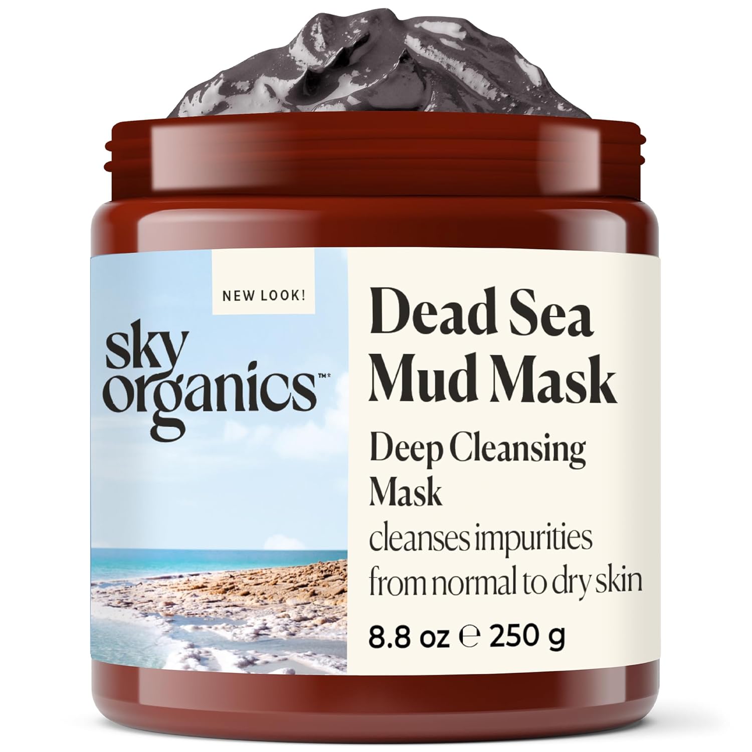 Amazon.com : Sky Organics Dead Sea Mud Mask for Face, Deep Cleansing ...