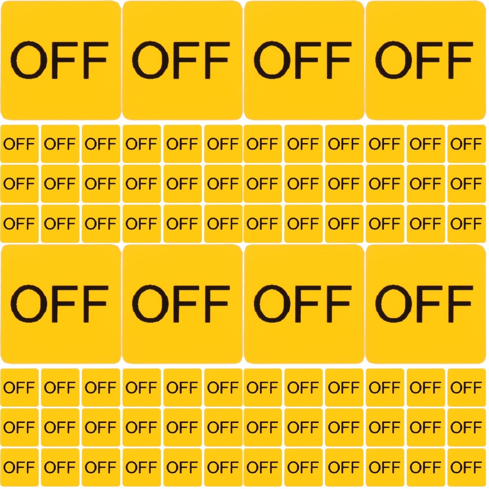 Amazon.com: 80 Pcs Switch Sticker On Off Label Decals PVC Sticker On ...