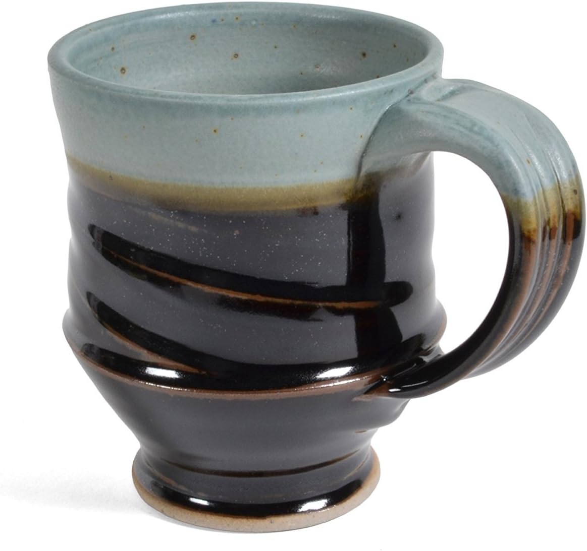 Amazon.com | Royce Yoder Pottery Mug, Copper/Black: Coffee Cups & Mugs