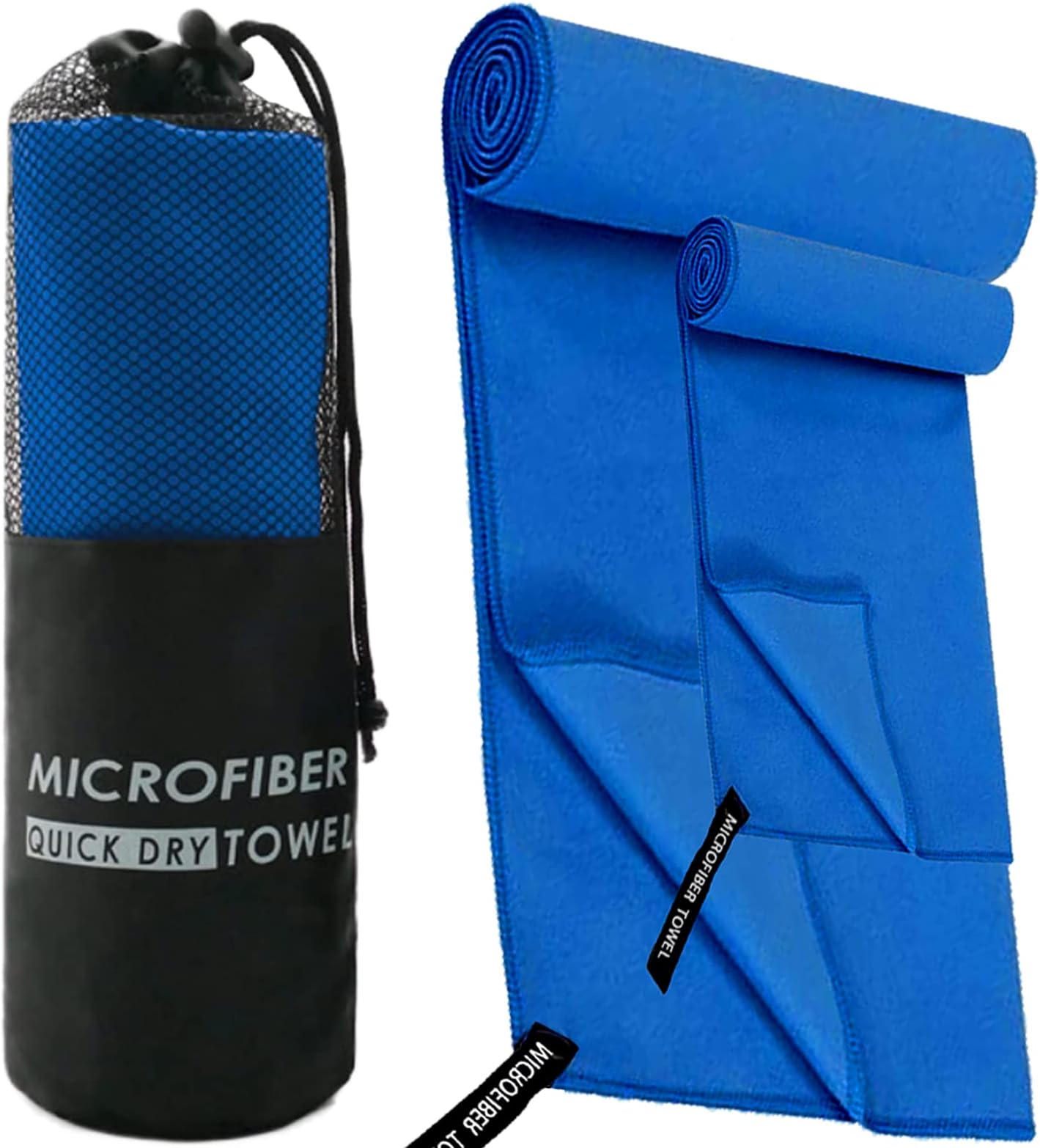 DQST Toalla Microfibra Secado Rápido 2 Pack, Toalla de Viaje Ligera y ...