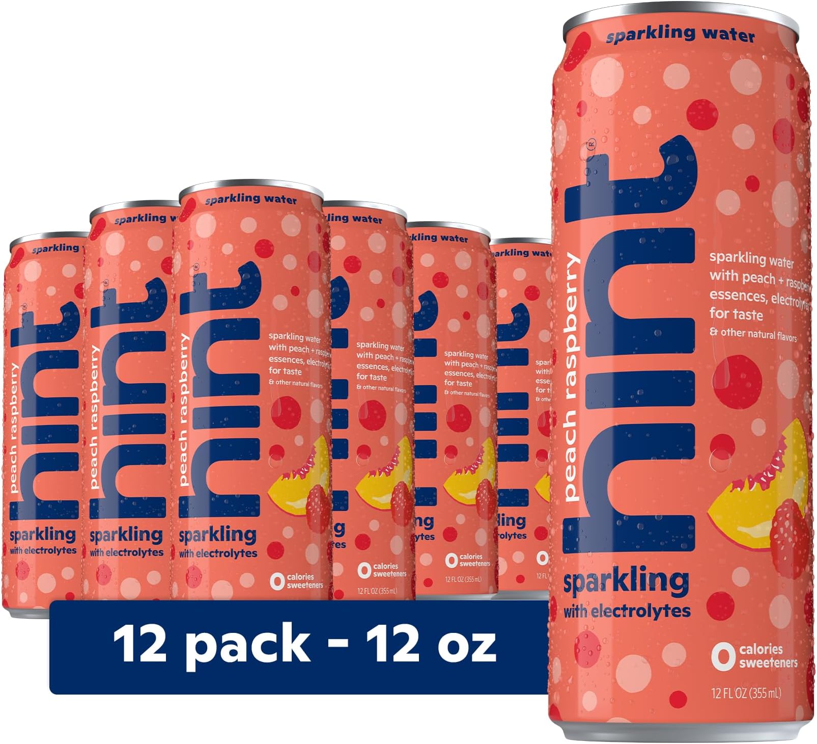 Amazon.com: Hint Peach Raspberry Sparkling Water with Electrolytes ...