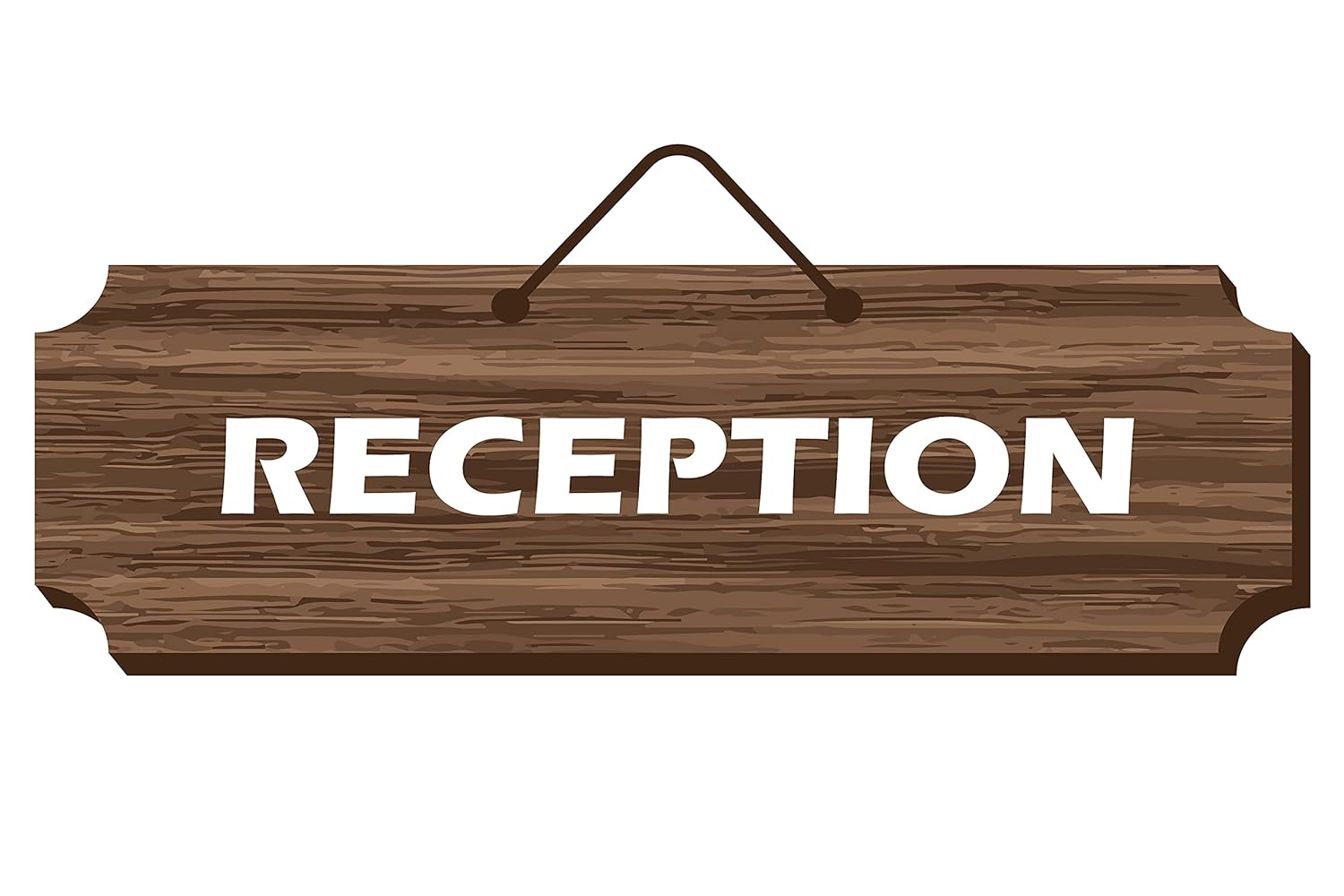 SIGNOOGLE® Reception Acrylic Laminated 3mm Sign Board Plate Display for ...