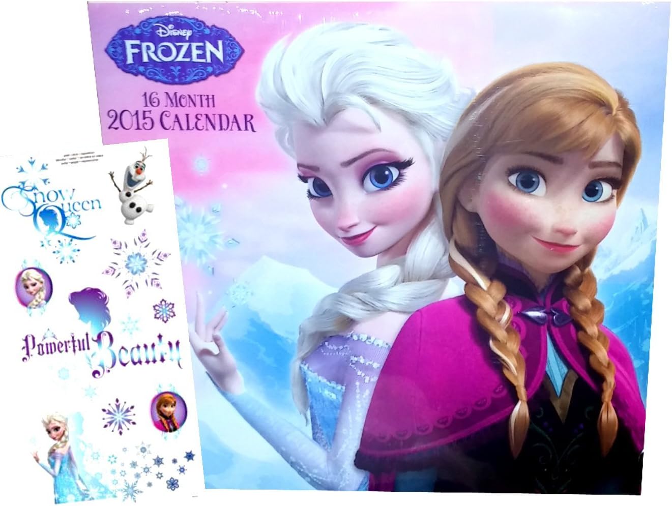 Amazon.com: Disney Frozen 2015 Calendar and Wall Decal Stickers Bundle ...