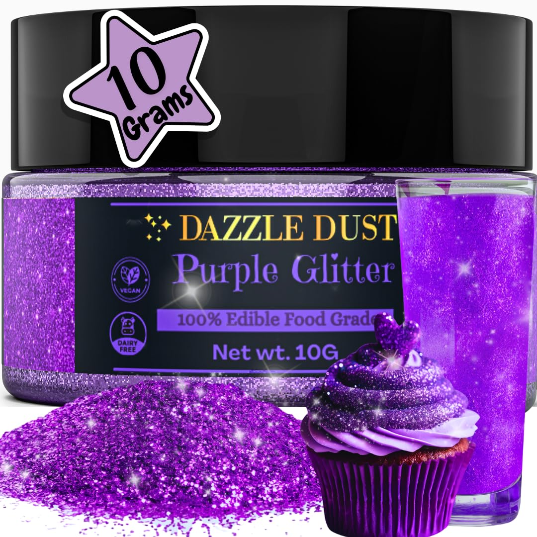 Amazon.com: Dazzle Dust Edible Glitter Sprinkles for Cake Decorating ...