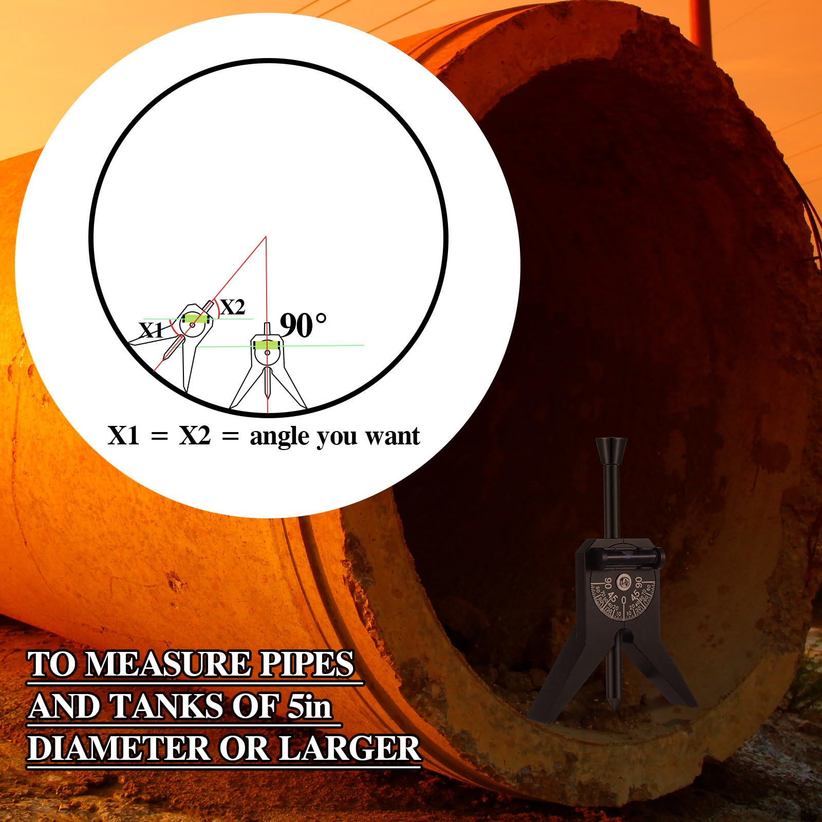 Pipe Center Finder Punch Pipe Center Finder, Safety Pipe Marker ...