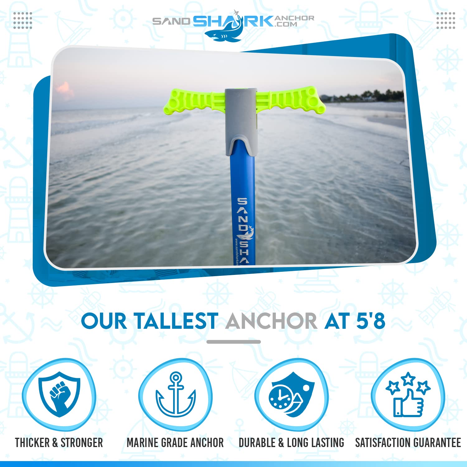 Buy Sand Shark MEGA-Sport Boat Anchor, Sand Anchor, Shallow Water ...