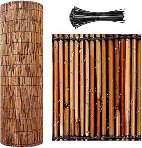 Amazon.com : Bamboo Fencing Roll Natural Balcony Privacy Screen Fencing ...