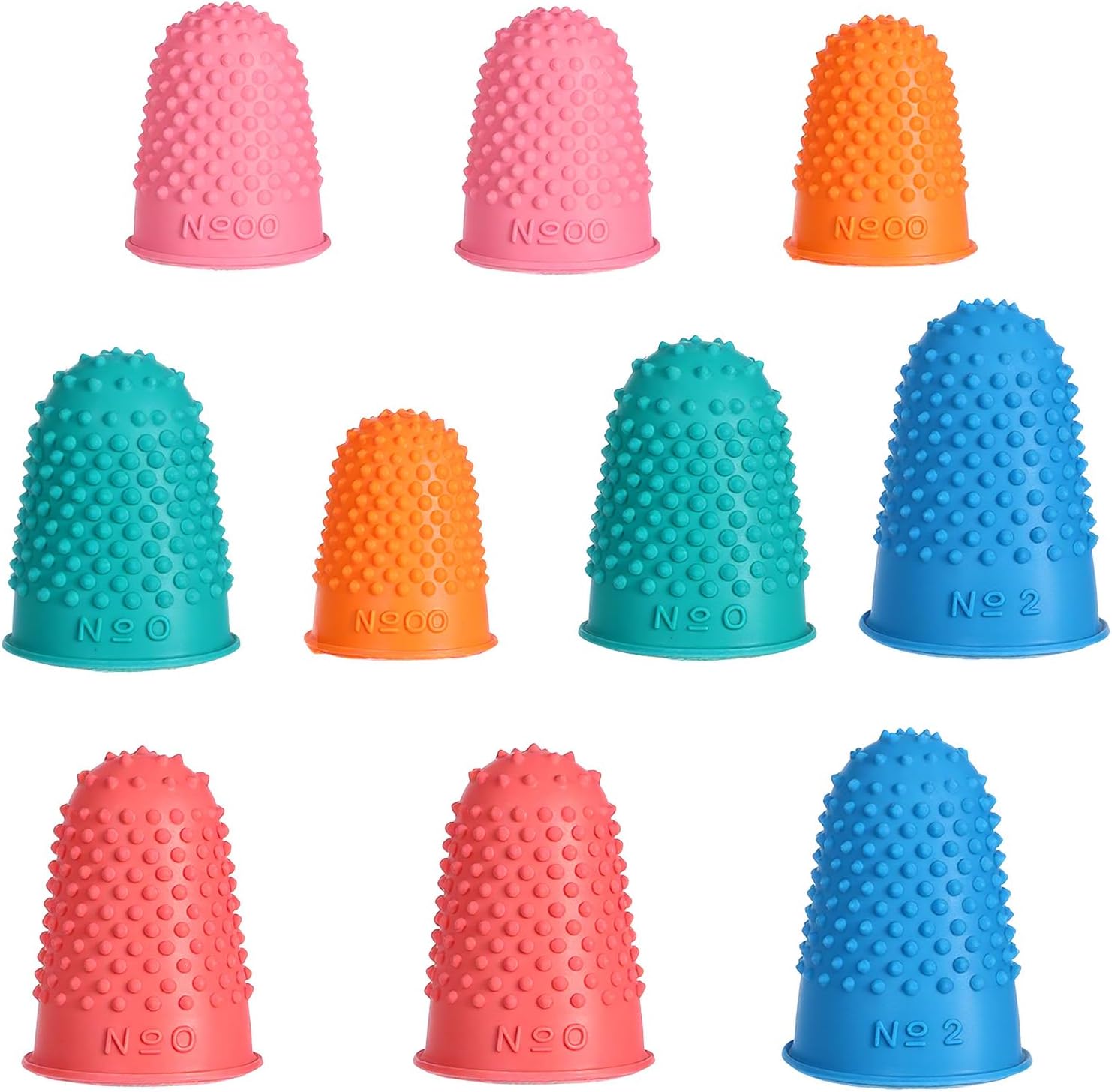 Amazon.com : Finger Grips 10 Pack PCS Rubber Fingers Tip Fingers Covers ...