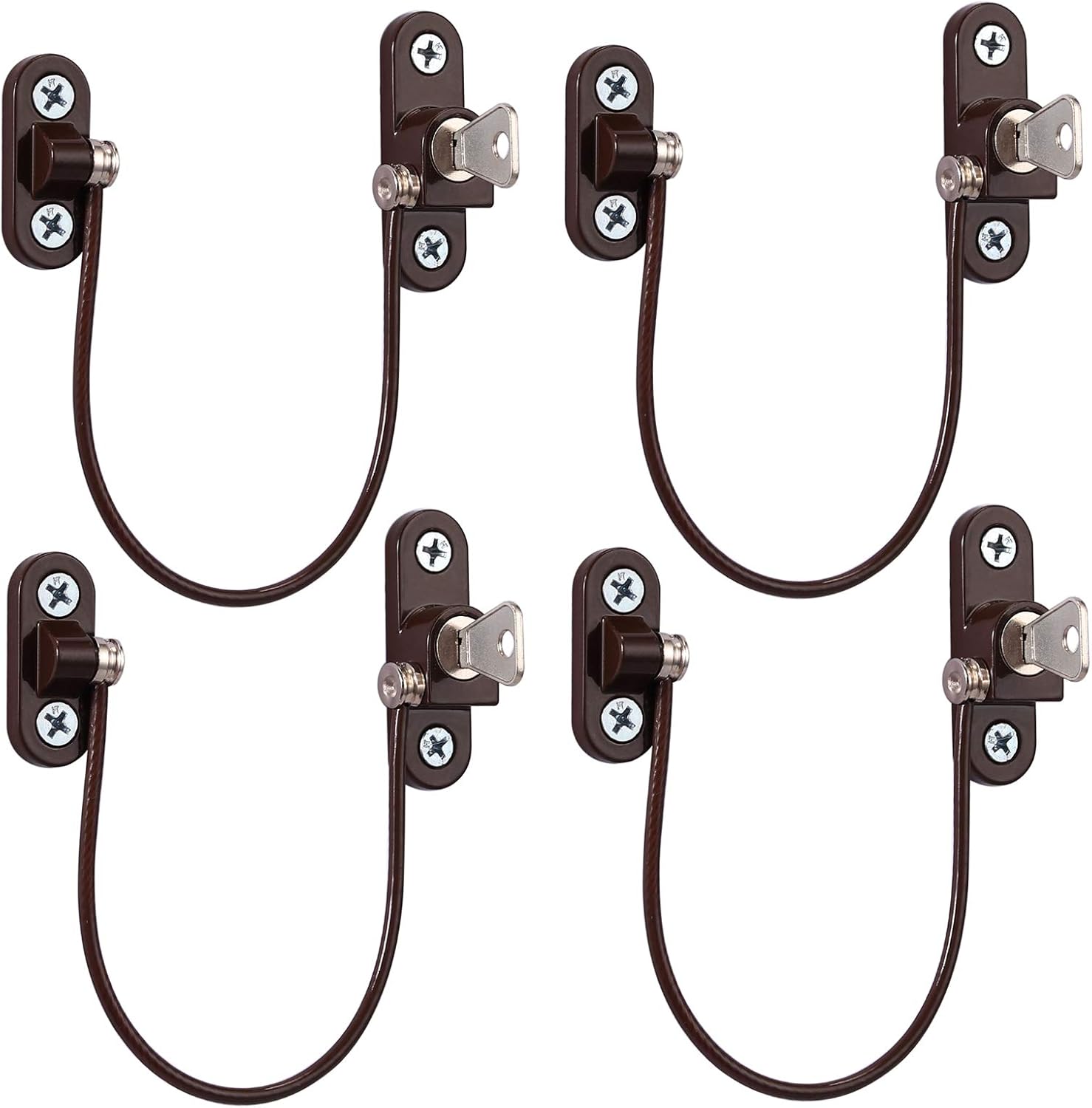eSynic 4 Pack Window Child Safety Locks for upvc Windows Screw Mounted ...