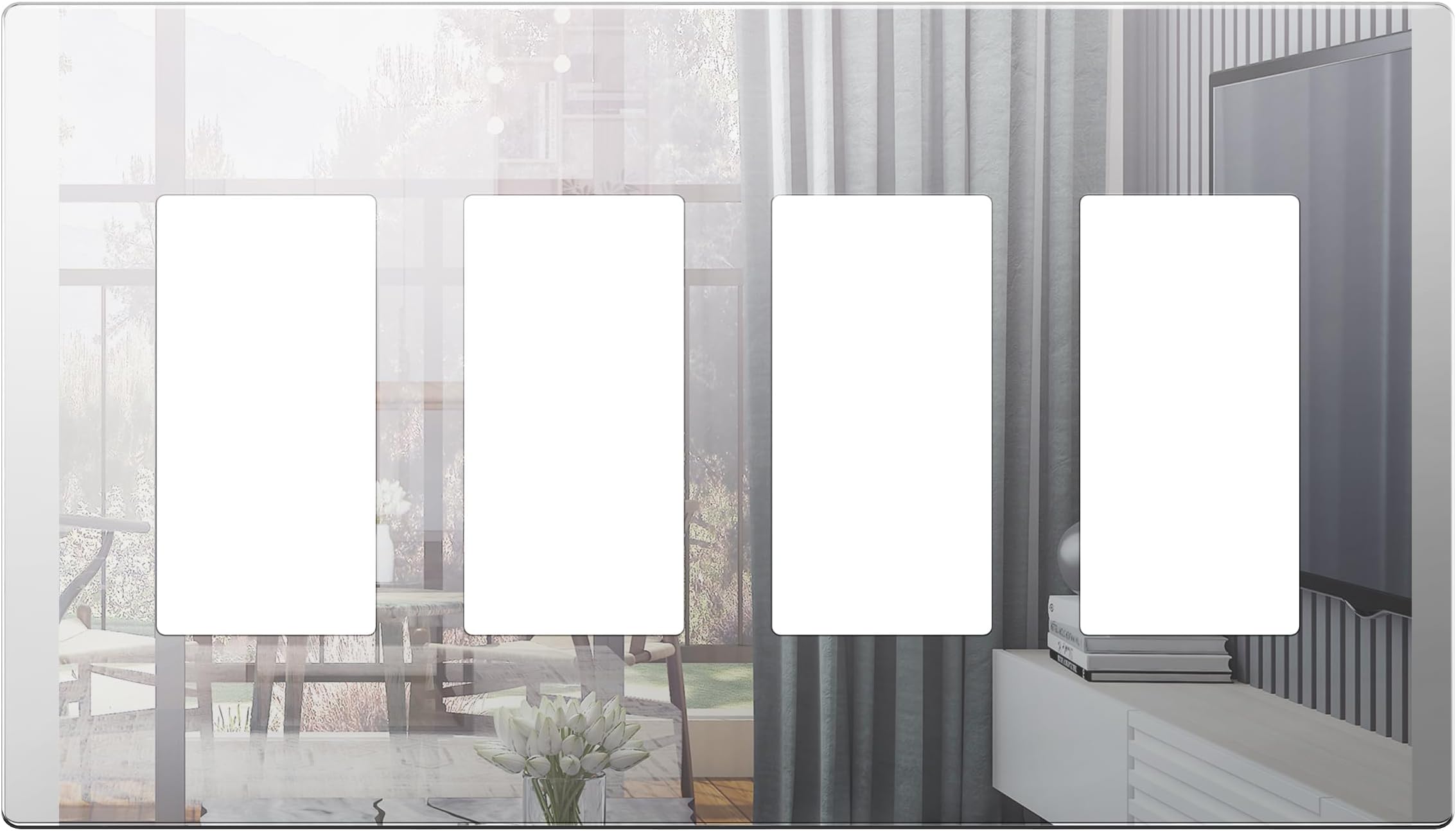 GlassAlike® Five Gang Decora Acrylic Mirror Switch Plate - Amazon.com