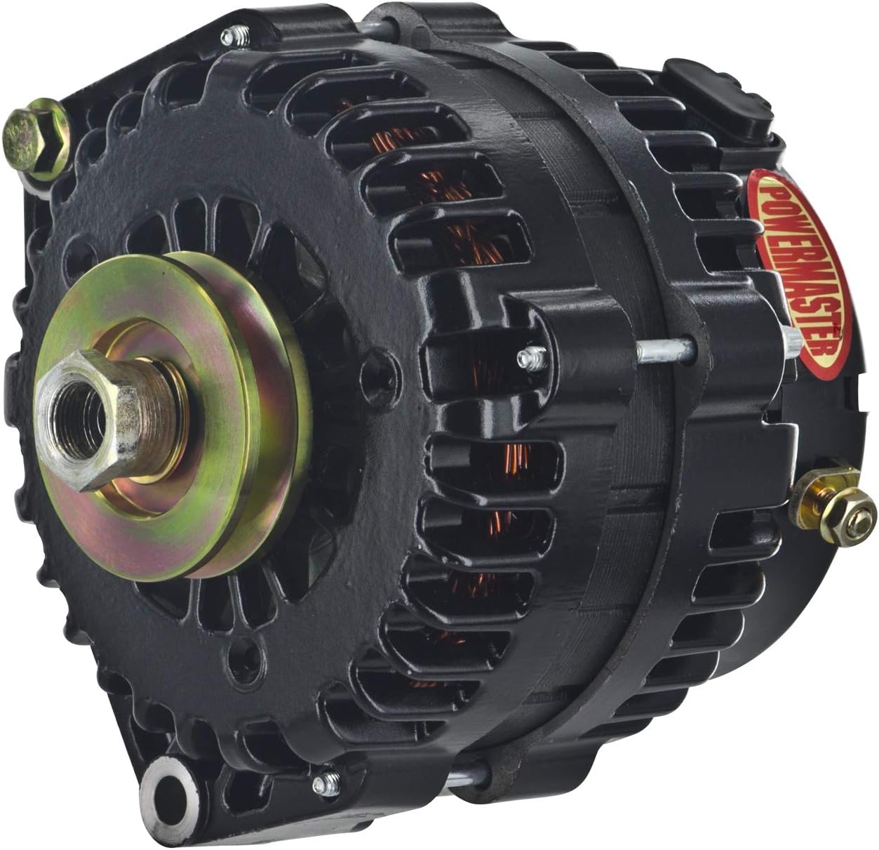 Amazon.com: Powermaster 8-58539-120 Black Alternator (215A 1V Pulley ...