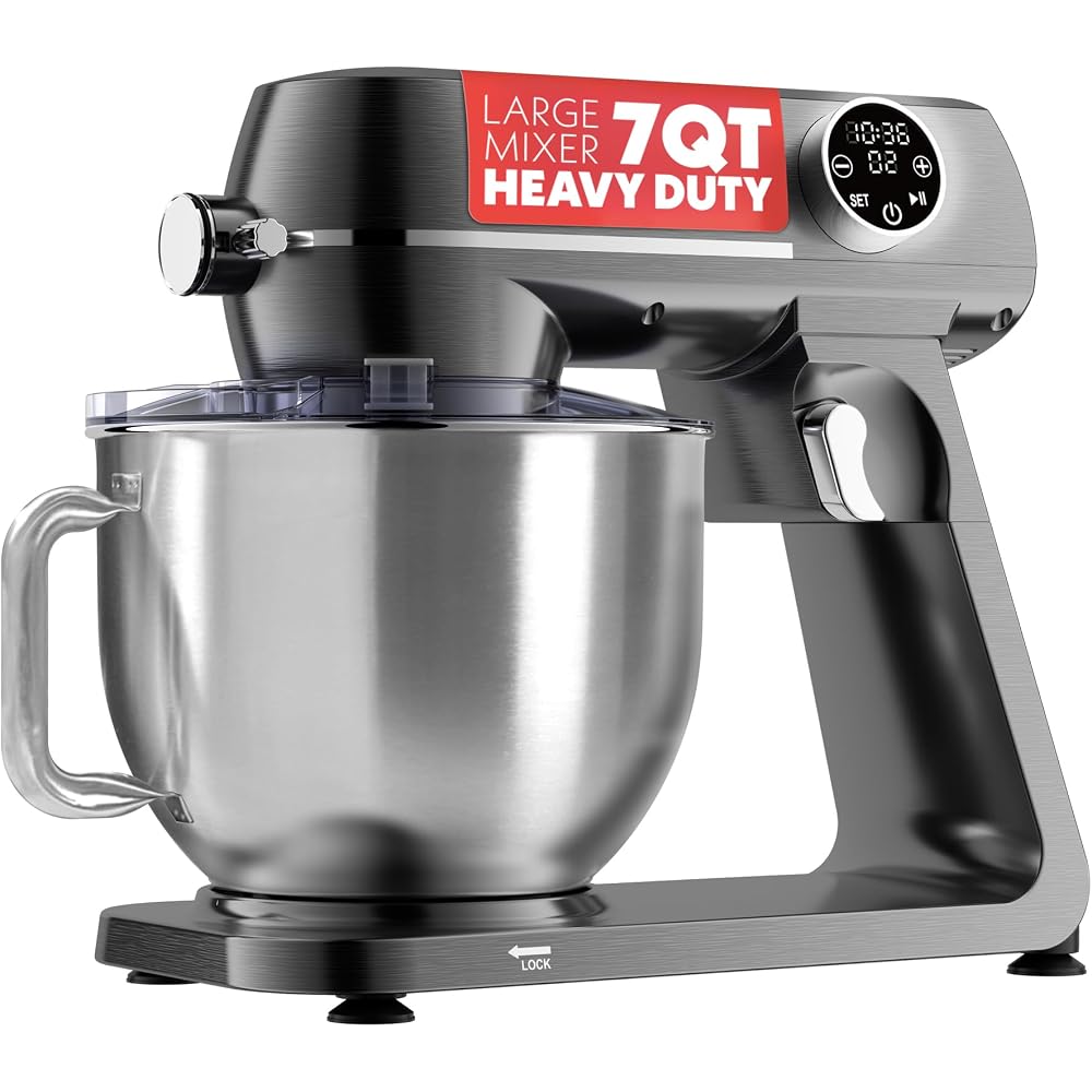 $33/mo - Finance Gourmia Digital Stand Mixer - 7 QT Tilt-Head Kitchen ...