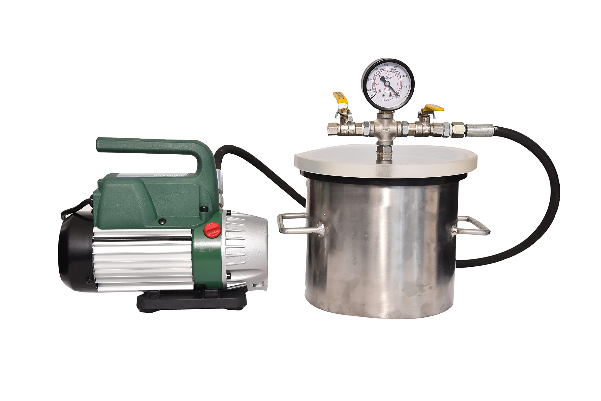 Buy CHEMZEST 5 Litre Stainless Steel Vacuum Chamber Kit For Desing ...
