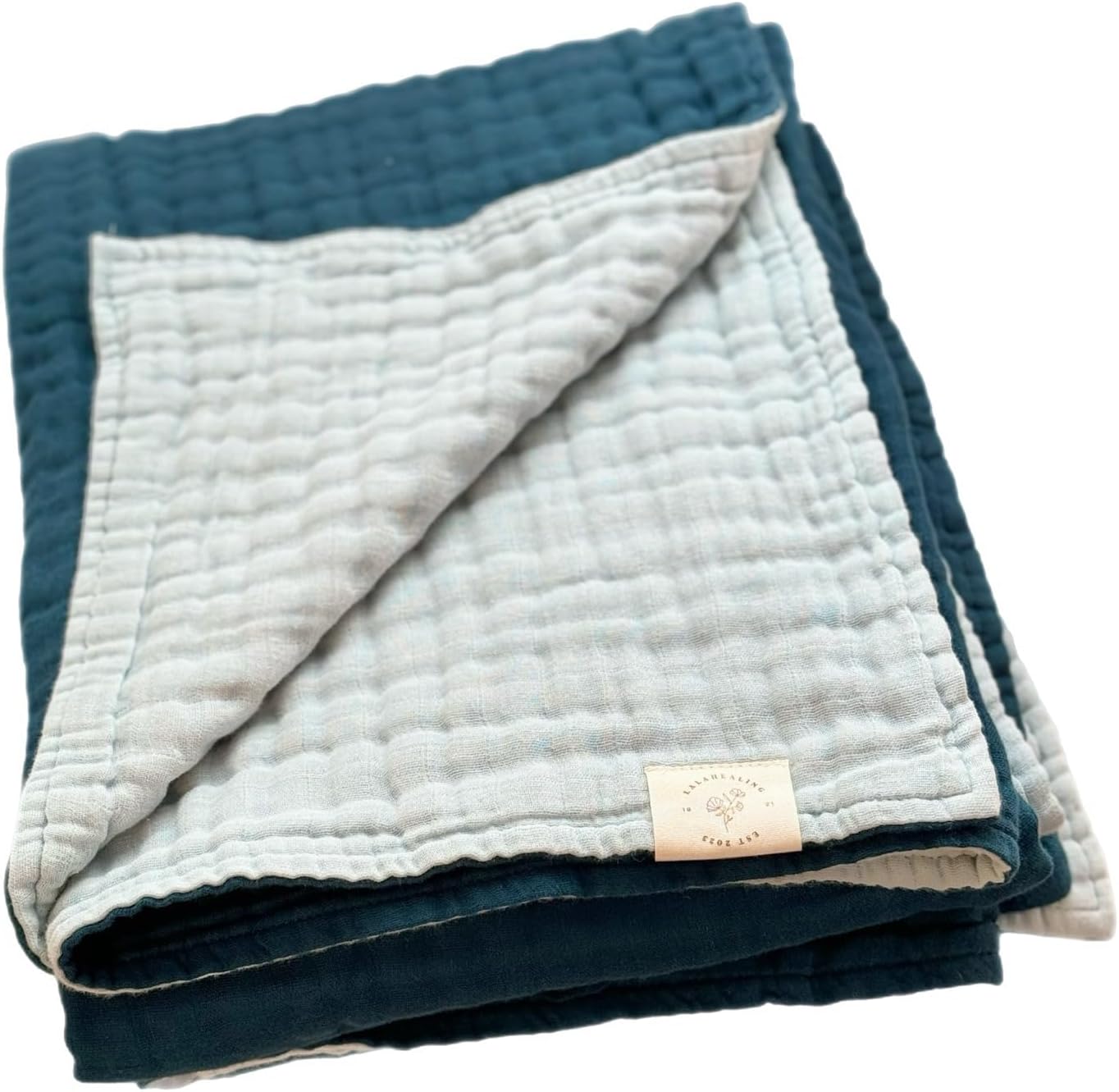 Amazon.com: 100% Organic Cotton Muslin Throw Blanket 44"x59" for All ...