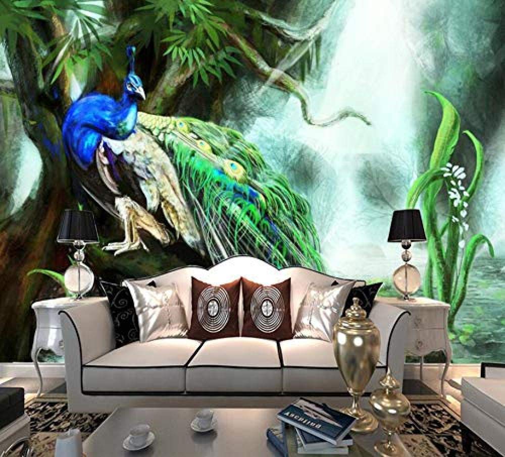 Groene Achtergrond Behang Vliesbehang Delicate Bloemen & Bladeren