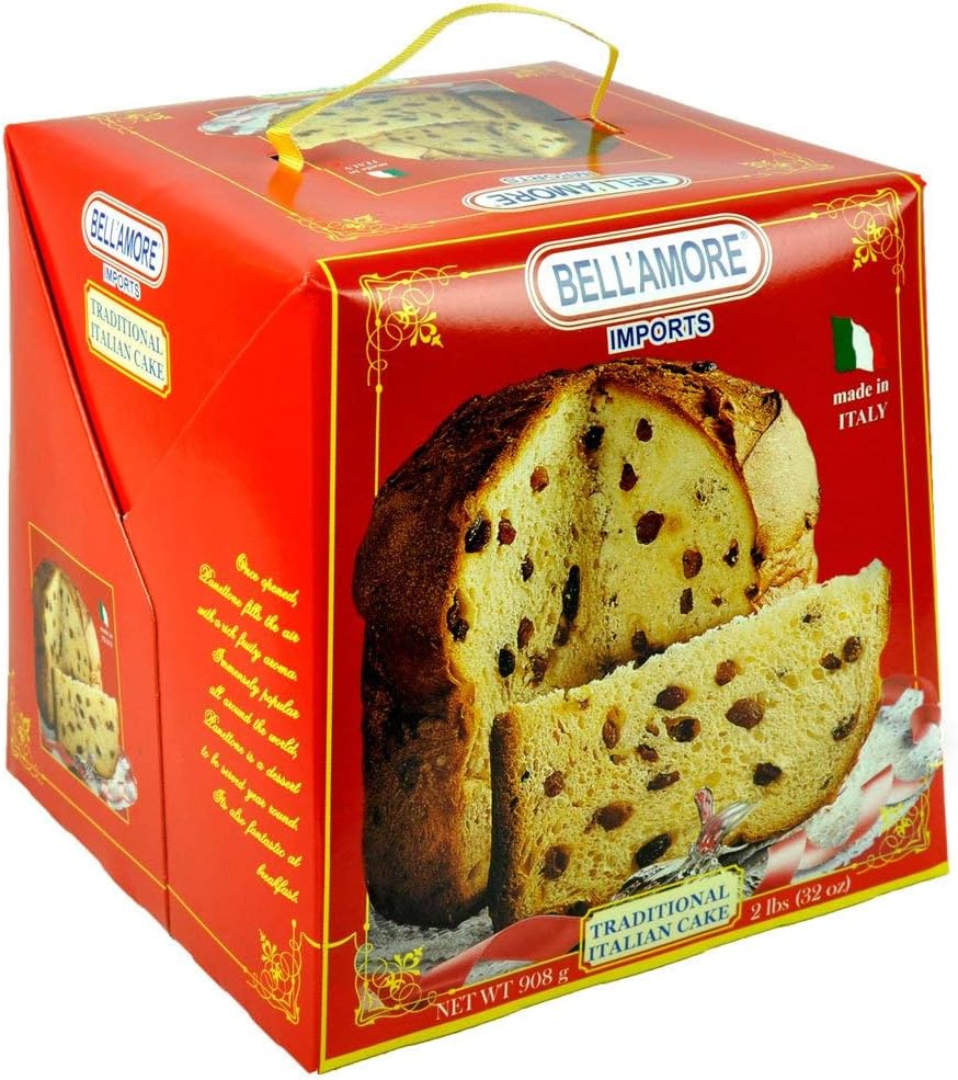 Amazon.com: Bellino - Traditional Italian Panettone, (2)- 2 lb. Boxes ...