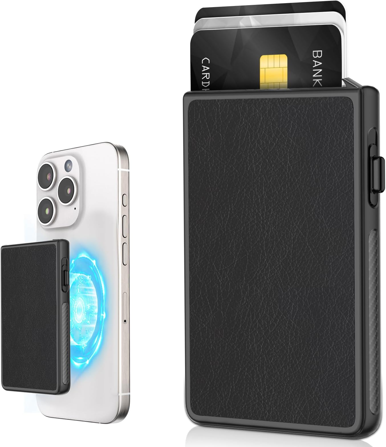Amazon.com: SS Magnetic Wallet for MagSafe, Minimalist Slim Pop-up ...