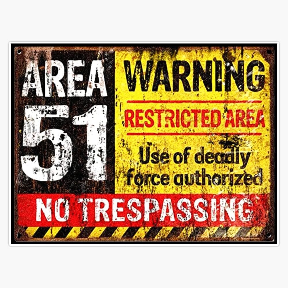 Amazon.com - AREA 51 Bumper Sticker Vinyl Decal 5"