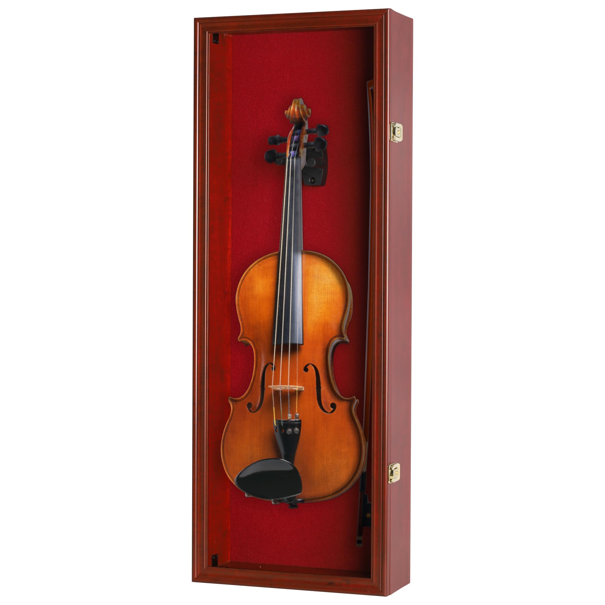 Amazon.com - Ukulele Fiddle Violin Display Case Shadow Box with Hanger ...