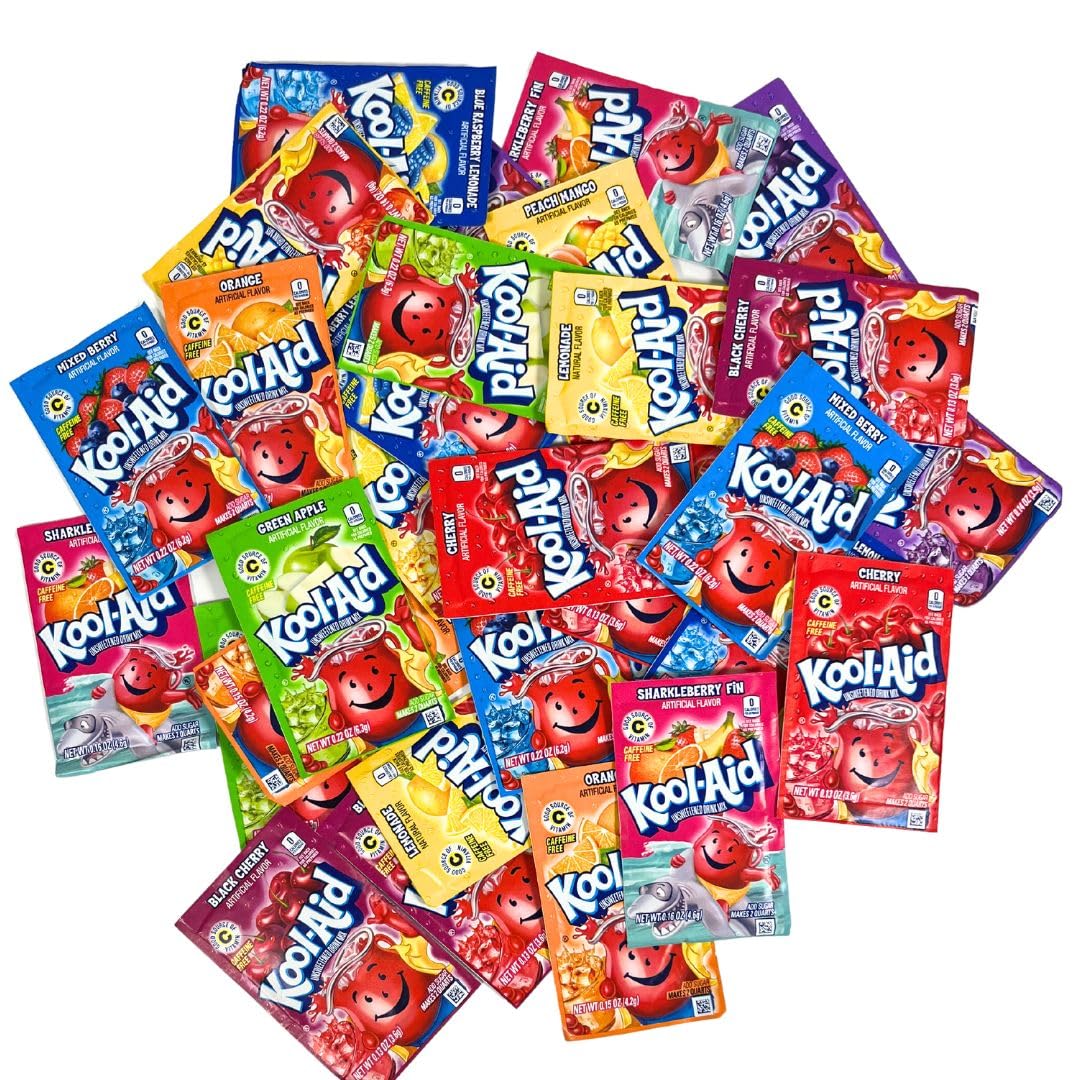Kool Aid Packets Ultimate Bundle – 30 paquetes de mezcla de polvo Kool ...