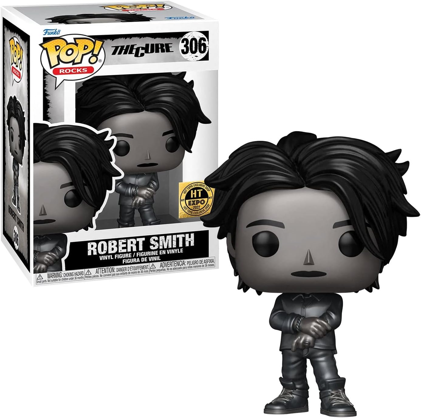 Funko Pop! Robert Smith The Cure New Official Black Metallic Vinyl ...