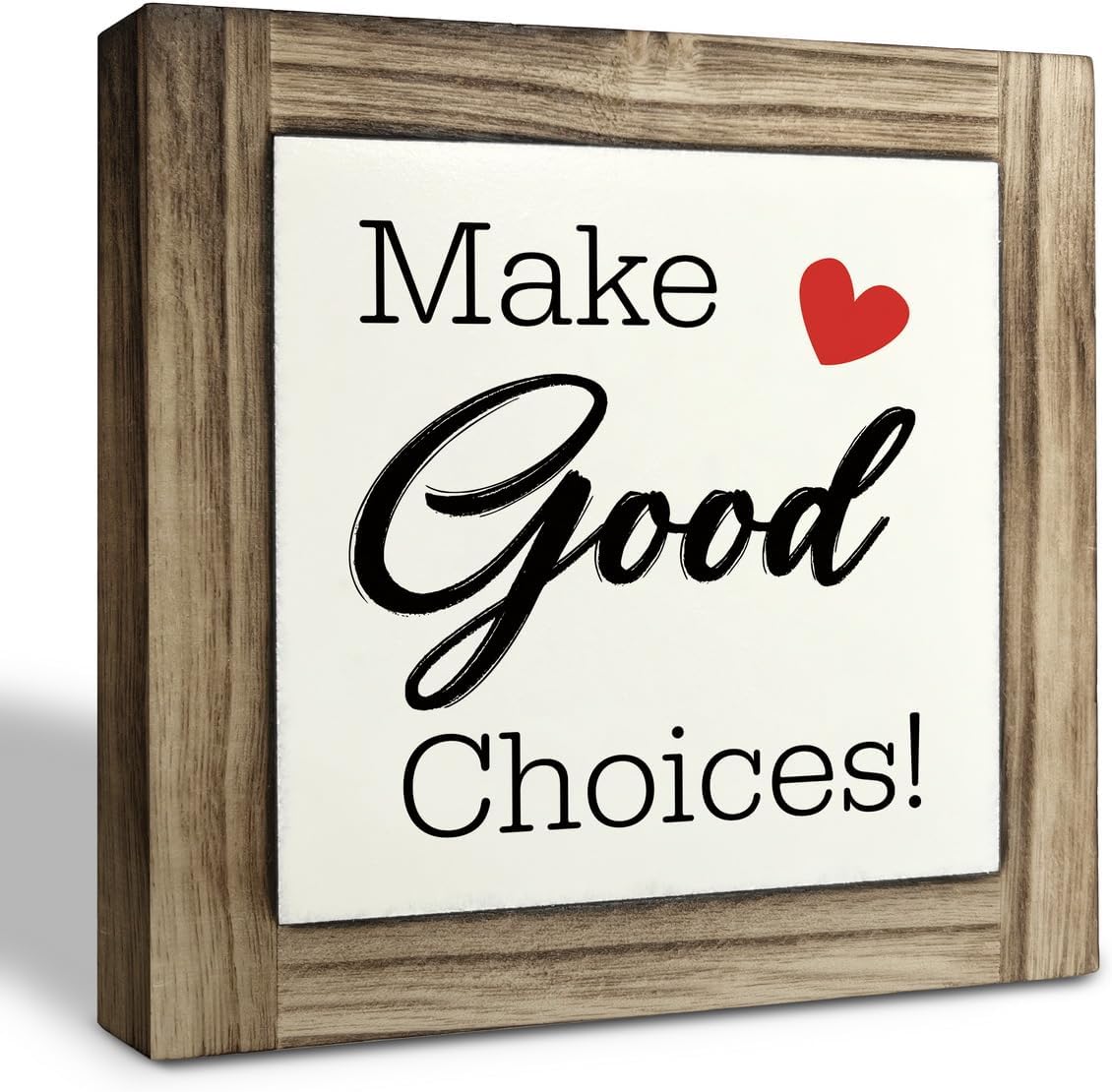 Amazon.com: Inspirational Wood Signs, Box Wood Plaques Desk Décor ...