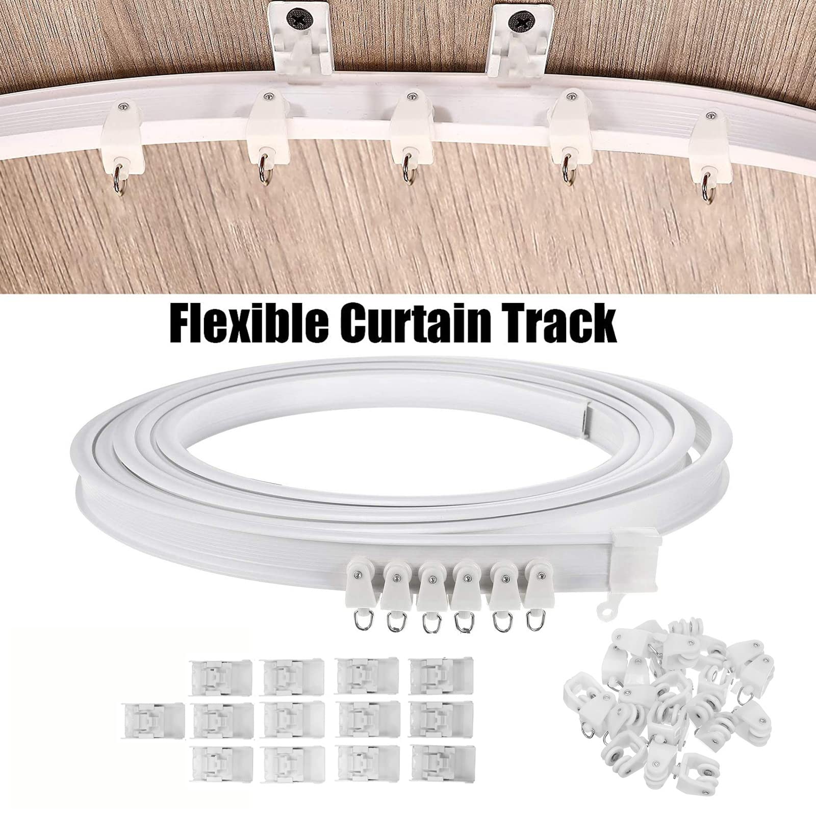 Flexible Ceiling Curtain Track C2B No.1 Bendable Bay Metal Curtain