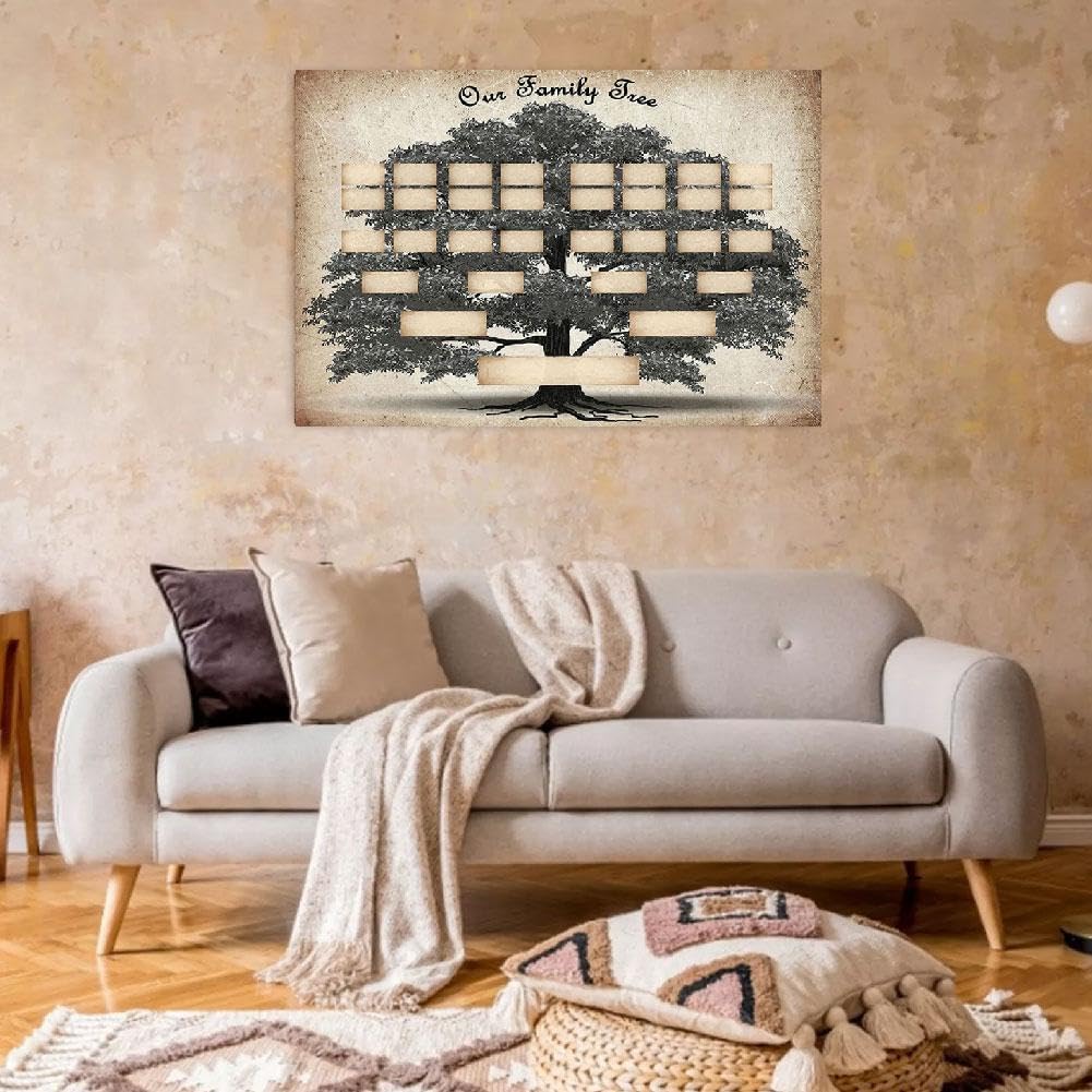 Family Tree Poster,Family Tree Chart to Rill Chile | Ubuy