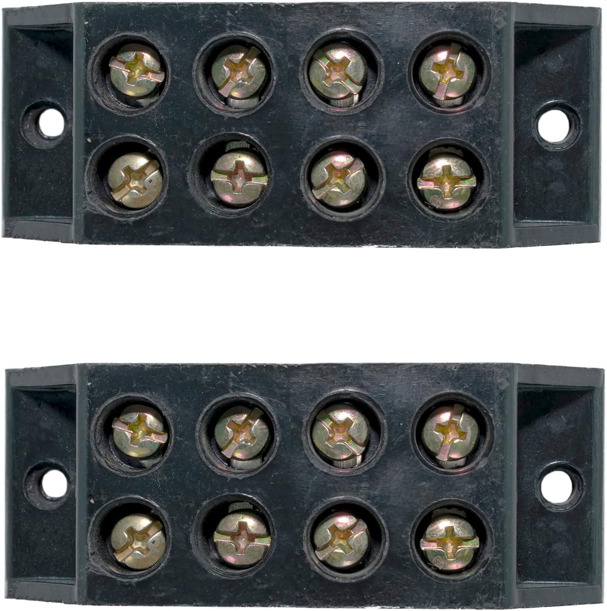 Ovicart 60A 4 Way Bakelite Connector Strip Black Screw Terminal ...