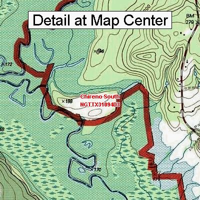 Amazon.com : USGS Topographic Quadrangle Map - Chireno South, Texas ...