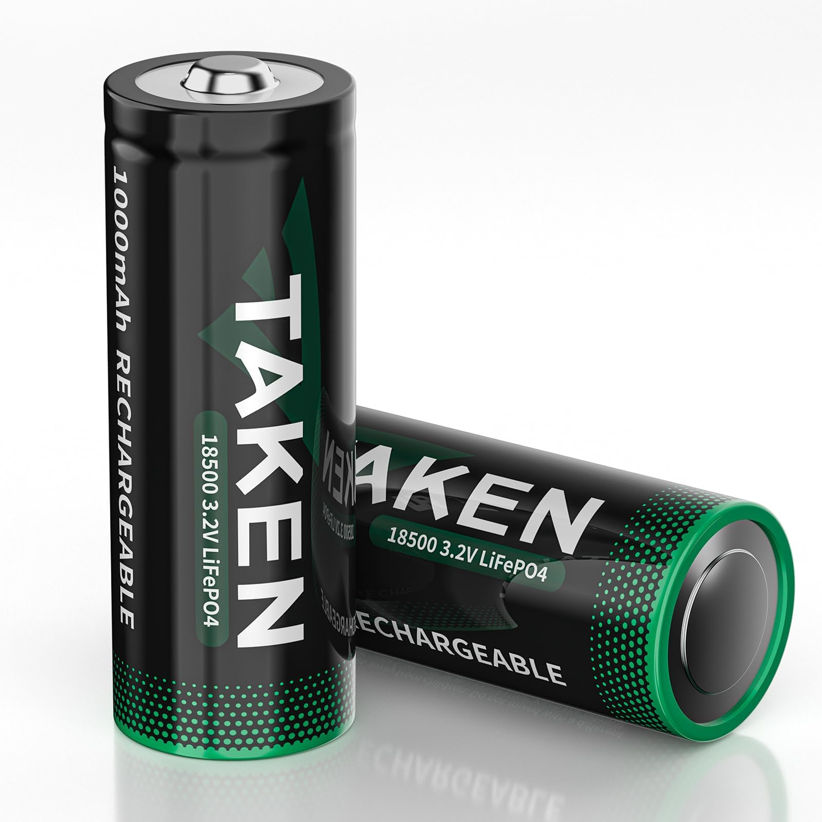 Amazon.com: JESSPOW 18500 Rechargeable Solar Batteries 3.2V，LiFePO4 ...