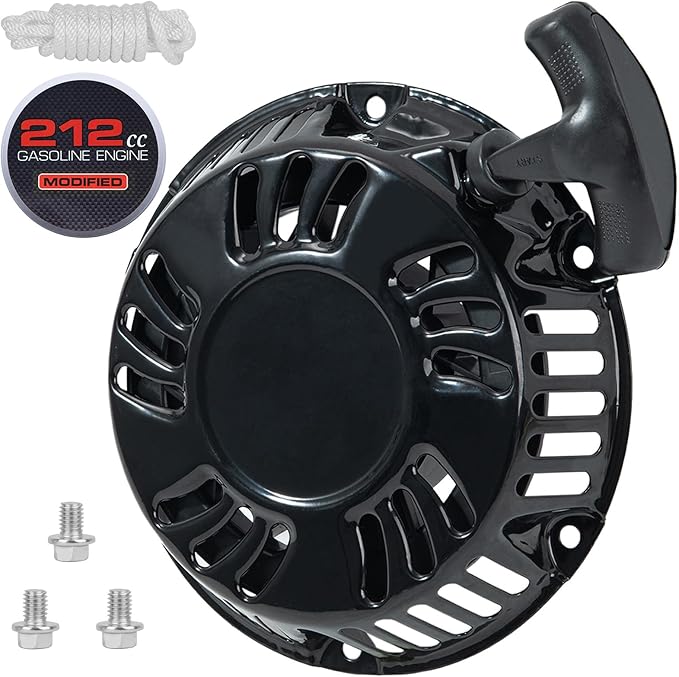Amazon.com : Original Predator 212 Pull Start Assembly with Sticker for ...