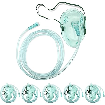 Amazon.com: Dealmed Non-Rebreather Oxygen Mask – Oxygen Face Mask with ...