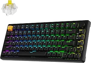 JamesDonkey J2 75% Wireless Mechanical Gaming Keyboard, Gasket 82 Keys ...