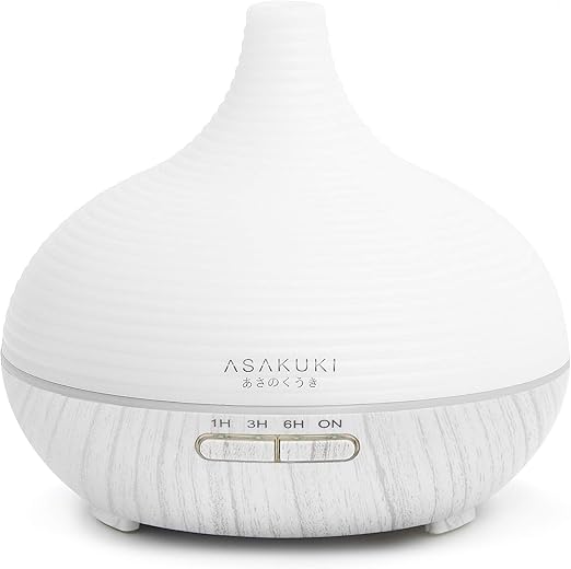 ASAKUKI 300ml Essential Oil Diffuser, Premium 5 In 1 Ultrasonic ...