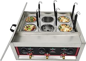 Amazon.com: HQHAOTWU 6 Holes Pasta Cooker Electric Noodles Cooking Machine Commercial Noodles ...