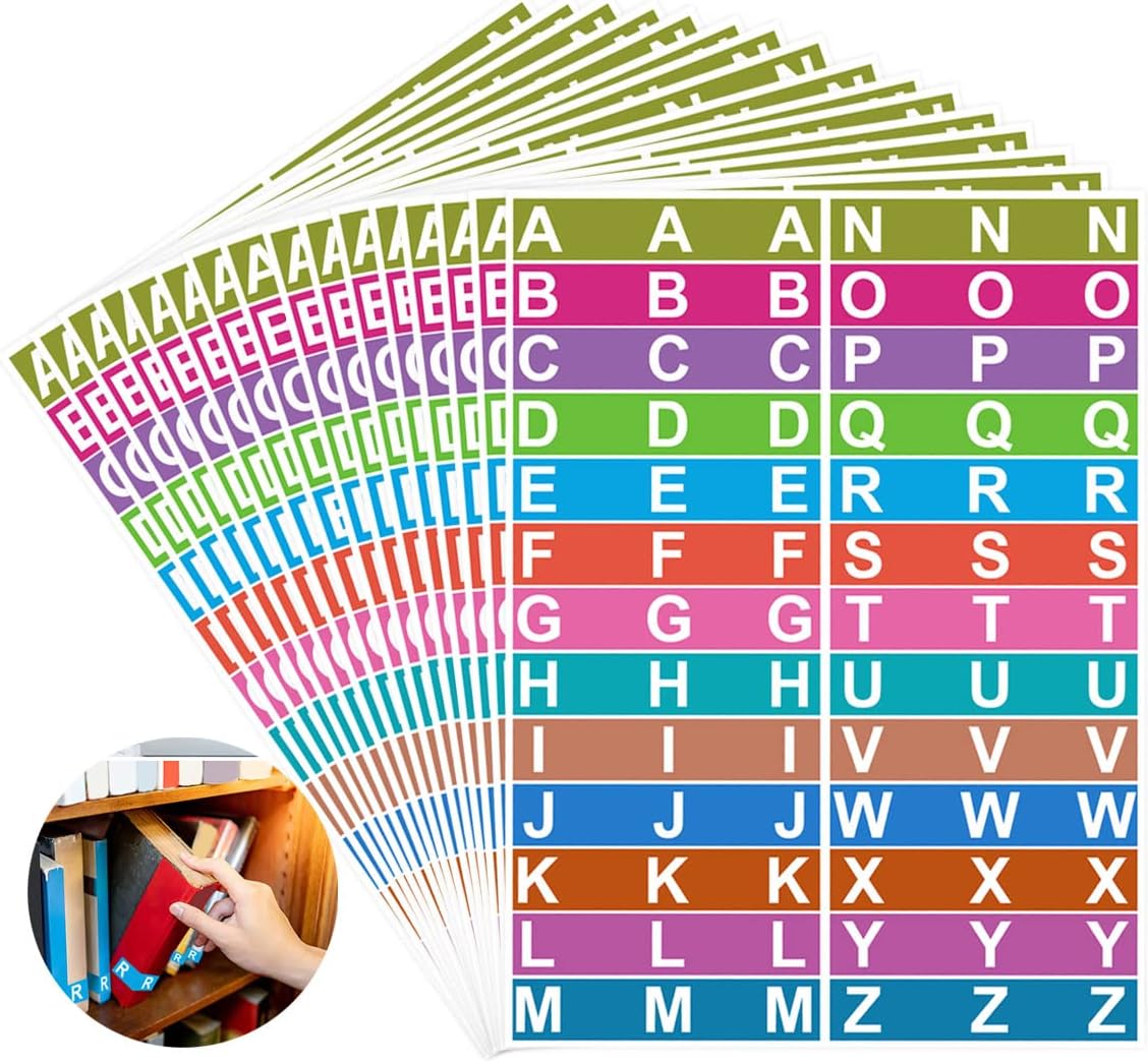 Alphabet Book Spine Labels, Adhesive Alphabet Index Philippines | Ubuy