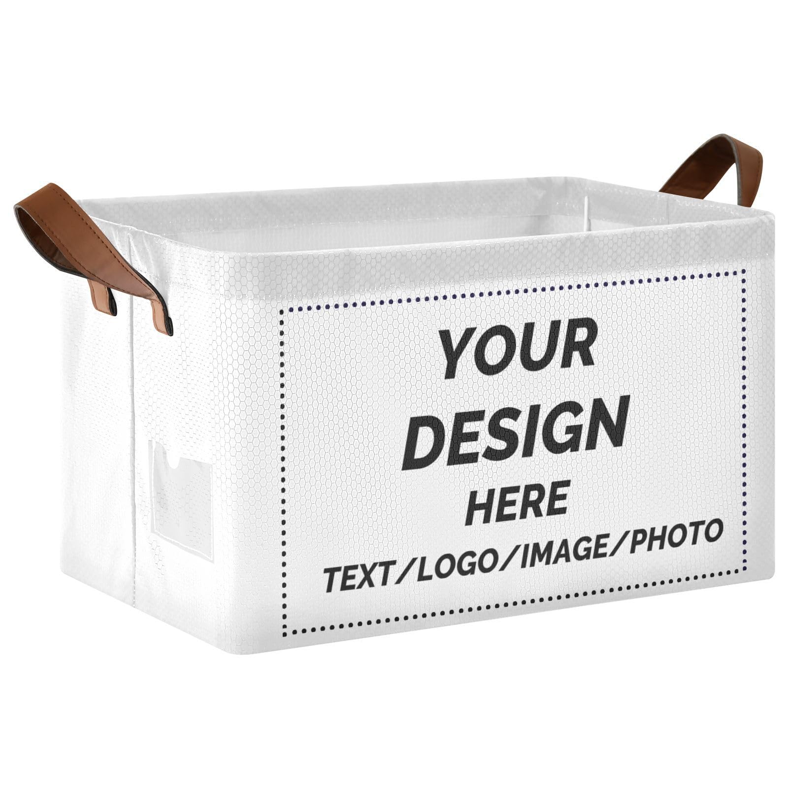 Amazon.com: Custom Storage Bins Your Own Design Custom Foldable ...