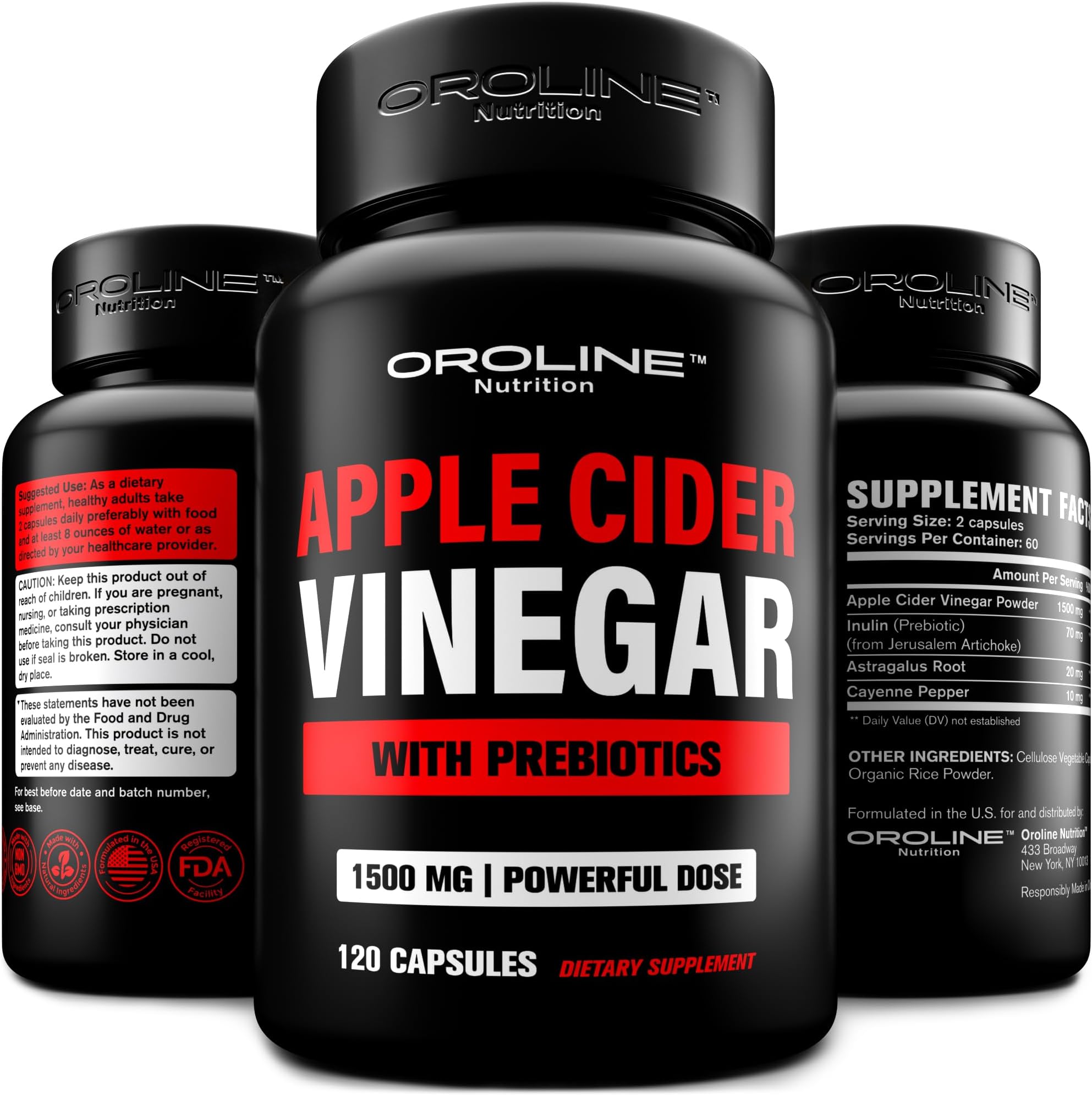 Amazon.com: Apple Cider Vinegar Capsules for Detox & Cleanse, ACV ...