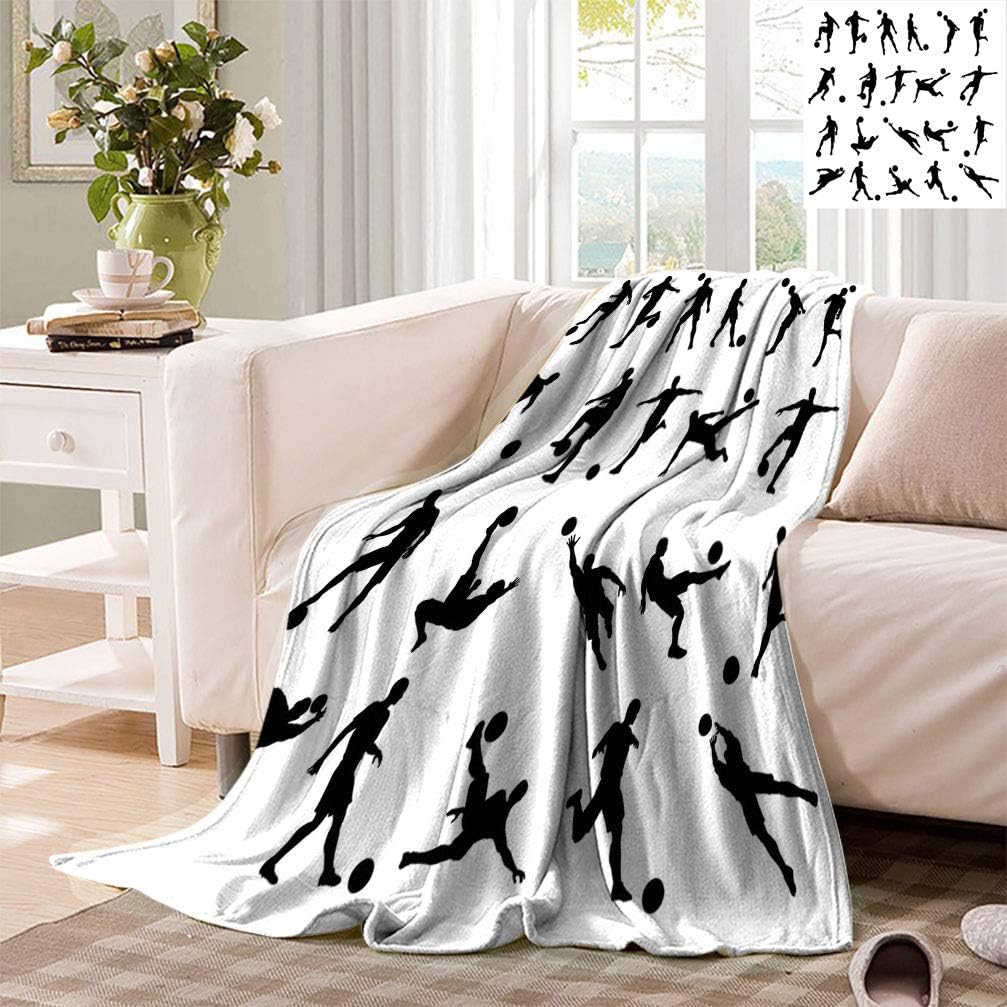 Amazon.com: Gamanzi Amazing Soccer Soft Fleece Blanket, Football Player ...